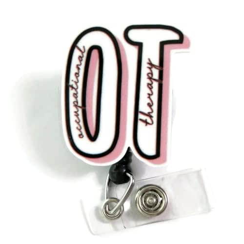 Amazon.com: Occupational Therapist Badge Reel, OT Badge Holder, OT ...