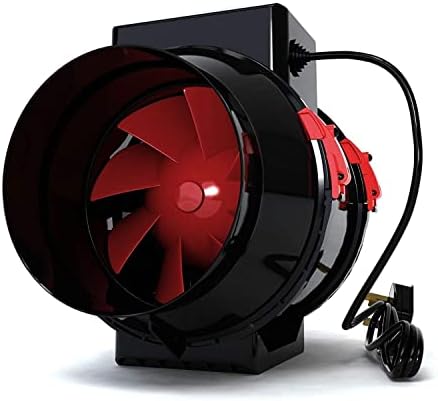 BLACK ORCHID 6 Inch - 150 mm diameter Bathroom Inline Extractor Fan ...