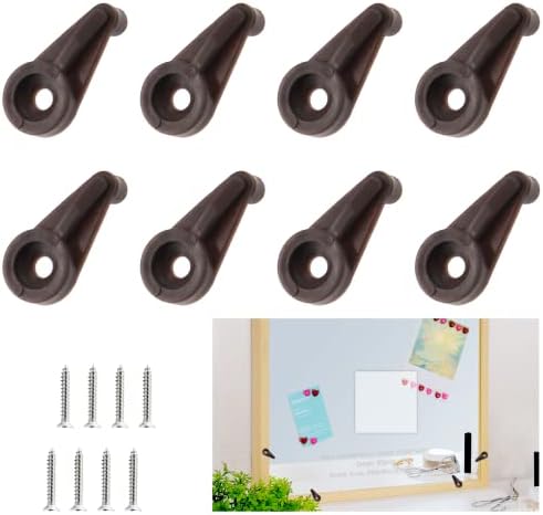 Qjaiune 20 Pack Glass Window Clips Brown Retainer Clips, Glass Door ...