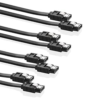 SEBSON 4 Pack 50cm SATA III Cable - SATA III 6Gbps Data Cable ...
