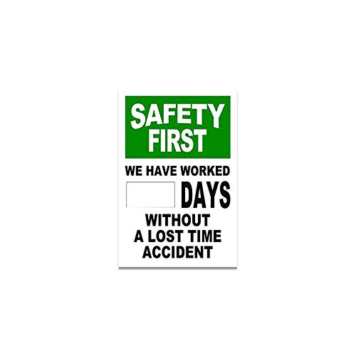 Amazon.com: BuildASign Safety First, We Have Worked [Blank] Days ...