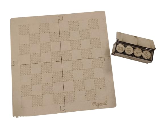 Buy Foldable MDF Chess Board Set | Storage for Chess Coins | Indoor ...