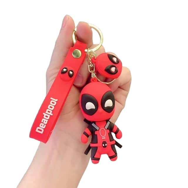Marvel Keychain Spiderman Deadpool car Key Chain Student Bag Decoration ...