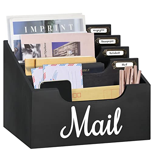 Snapklik.com : Rustic Mail Organizer Letter Sorter For Counter, Mail ...