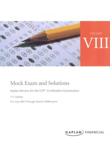 CFP Live Review Vol 8: Mock Exams 11E: Kaplan Financial: 9781419599514 ...