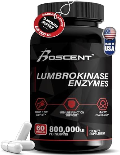 Amazon.com: Lumbrokinase Supplement 40mg (60 Servings) 60 Capsules ...