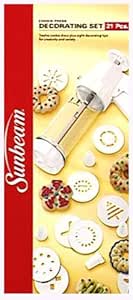 Amazon.com: Sunbeam 21-Piece Cookie Press/Decorating Set: Cake ...