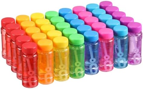 Amazon.com: Novelinks 40 Pack 2oz Bubble Bottle Bulk for Kids - 2oz ...