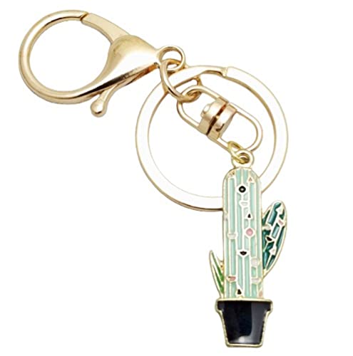 Amazon.com: Enamel Saguaro Cactus Keychain, Backpack Charm, Key ring ...