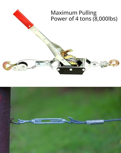 Snapklik.com : 4 Ton Power Puller, Heavy Duty Dual Gear Power Ratchet ...