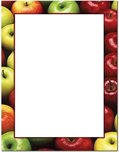 Amazon.com : Apples Letterhead Laser & Inkjet Printer Paper (100 Pack ...
