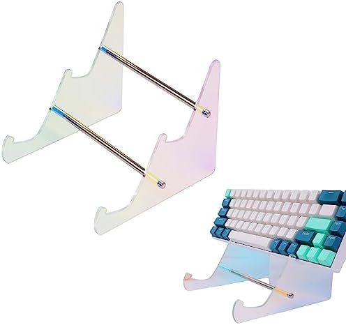 Amazon.com: CRASPIRE Acrylic Keyboard Display Stand Holder 2-Tier ...