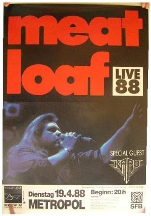 Amazon.com: Meatloaf Poster Concert Berlin Meat Loaf : Collectibles ...