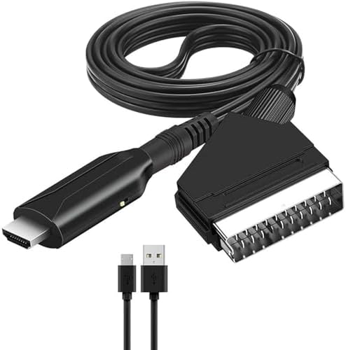 CJBIN Scart to HDMI Converter, Scart to HDMI Cable, Scart to HDMI ...