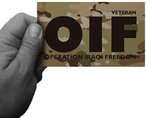 Amazon.com: Military Operation Iraqi Freedom OIF Veteran 3x5 Multicam ...