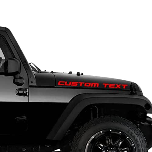 Amazon.com: Custom Hood Decals Set of 2 - Compatible with Jeep Wrangler ...