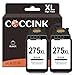 COCCINK 275XL Black Ink Cartridge for Canon PIXMA TR4700 TR4720 TR4722 ...