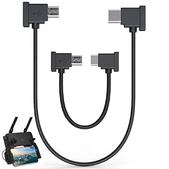 Amazon.com: Micro USB to USB-C RC Data Cable for DJI Spark/Mavic Pro ...