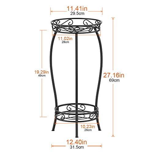 Mutool 2 Tier Metal Plant Stands for Flower Pot, Tall Plant stand for ...