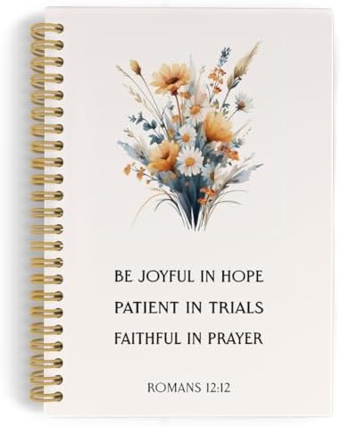 Amazon.com : ANIANG Bible Scripture Spiral Notebook, Christian Journal ...
