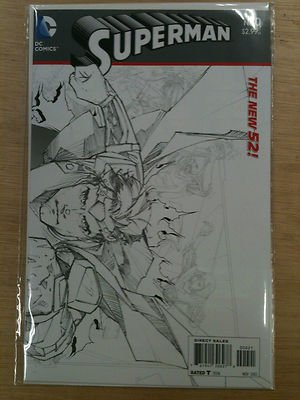 Amazon.com: Superman #0 "Kenneth Rocafort Black & White Sketch Variant ...