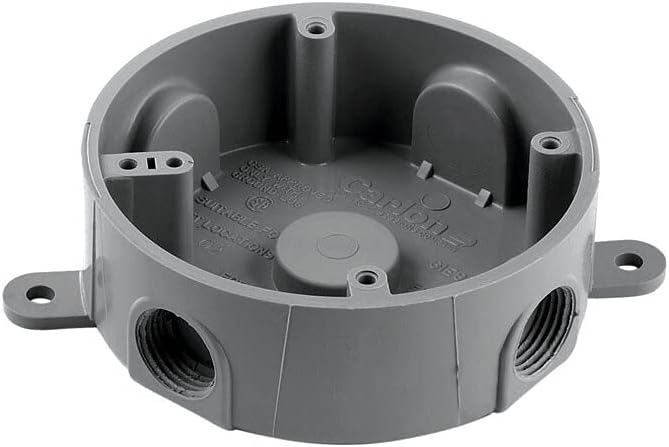 Carlon E365DR Round Weatherproof Box, 4" - Electrical Boxes - Amazon.com