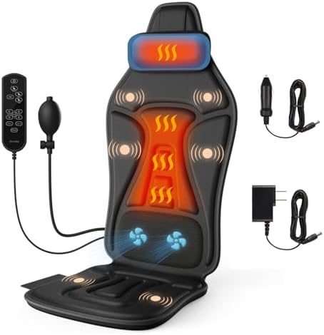 Amazon.com: Shiatsu Back Massager with Heat, Massage Chair Pad with ...