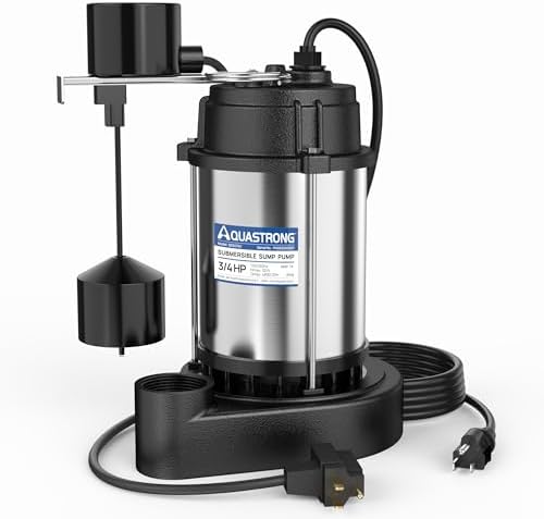 Glentronics, Inc. CIS-33V 1/3 HP Cast Iron Submersible Sump/Effluent ...