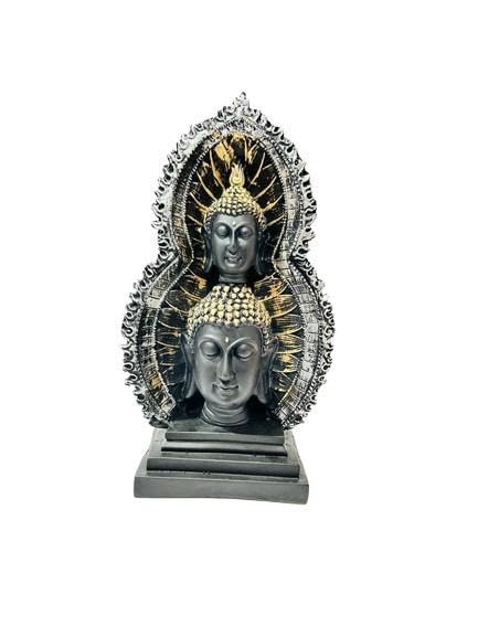 Buy Divine Enterprises Porcelain Double Head Buddha Idol Statue ...