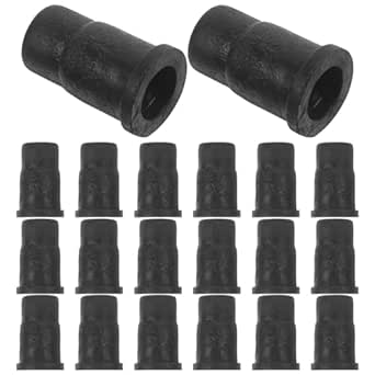 NUOBESTY Caster Socket Round Inserts 20pcs Rubber Caster Stem Sleeve ...