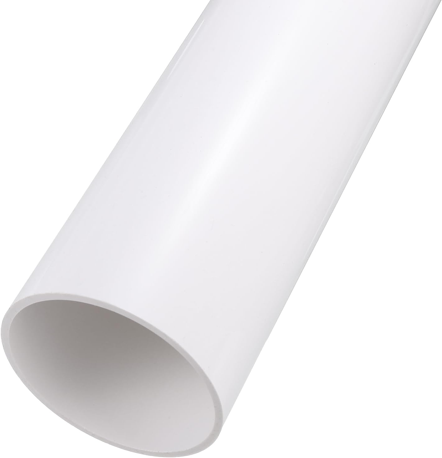 Rebower 4" x 4.3" PVC Pipe 13" Plastic Rigid Tubing Round High Impact ...