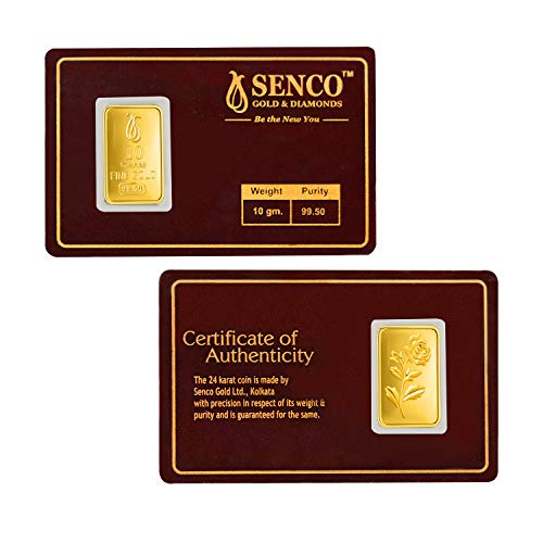 Senco Gold 10 gram, 24k (995) Yellow Gold Precious Bar : Amazon.in: Fashion