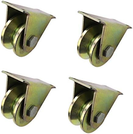 Buy 4 Pcs Heavy Duty Caster Wheels,V Type Sliding Gate Caster Wheels,V ...