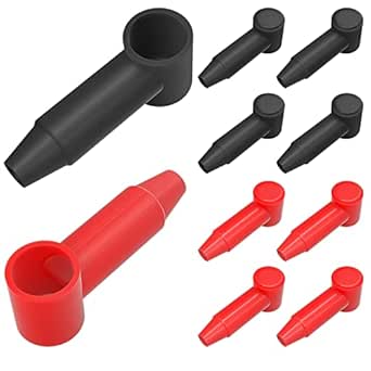 RVBOATPAT Rubber Terminal Cover Insulated Battery Terminal Protector ...