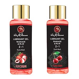 Lube Flavoured Lubricant Gel - 100ml | Water based lube | Cherry & Lychee Pack Of 2 : Amazon.in ...