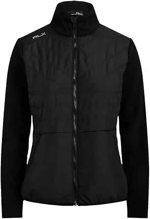 Ralph Lauren RLX Women's Wool Hybrid Golf Jacket - Black, Small at ...