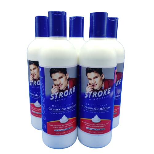 Amazon.com: STROKE PROFESSIONAL – SET OF 5 SHAVING CREAMS - Moisturizes ...