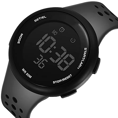 Buy Shocknshop Digital Sports Multi Functional Black Dial Watch for Men ...