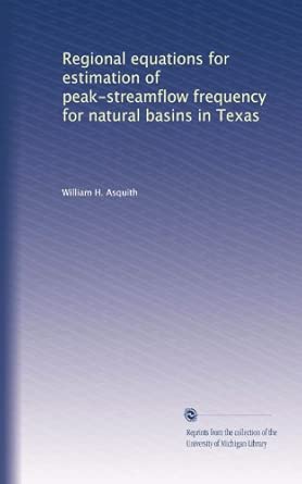 Amazon.com: Regional equations for estimation of peak-streamflow ...