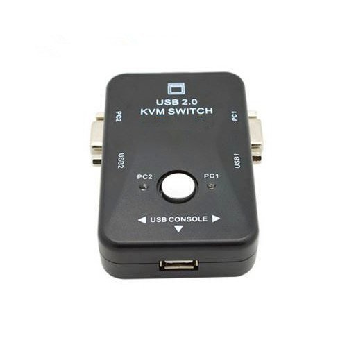 1Goal® 2 Port KVM Switch KVM Switch 2 Ports Share 2 Computers CPU with ...