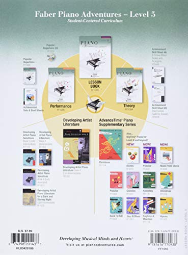 Snapklik.com : Piano Adventures - Lesson Book - Level 5