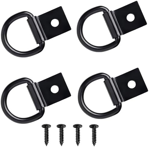 Amazon.com: 4 Pcs D Rings Tie Down Anchors Hooks for Floor Trucks RV Campers Vans ATV SUV Boats ...