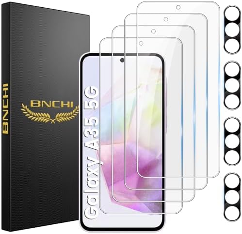 Amazon.com: 4+3 Pack Screen Protector Compatible with Galaxy A35, 4 ...