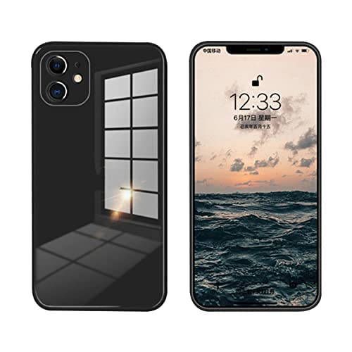 Eqort Glass Back Case Cover for iPhone 11 |Slicone Protection Mobile ...