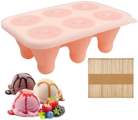 Ice Pop Mold | Badminton-Themed 6-Cavity | Silicone Ice Brick Mold with ...