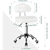 Amazon.com: BFTOU Square Minimalist Swivel Stool with Wheel for Work ...