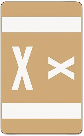 Amazon.com : Smead AlphaZ ACCS Color-Coded Alphabetic Label, X, Light ...