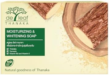 Amazon.com : DE LEAF THANAKA Natural Pomegranate Bar Soap, Vitamin E ...