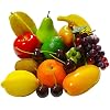 Amazon.com: WJboand 17pcs Fake Fruit Set Artificial Lifelike Realistic ...