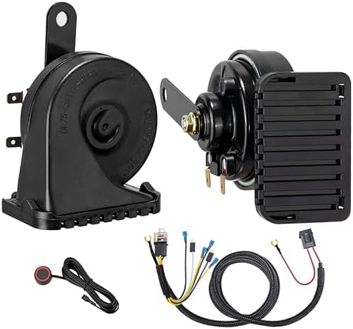 Amazon.com: BANHAO Car Horn High Low Dual Tone Universal Fit 12V 130dB ...